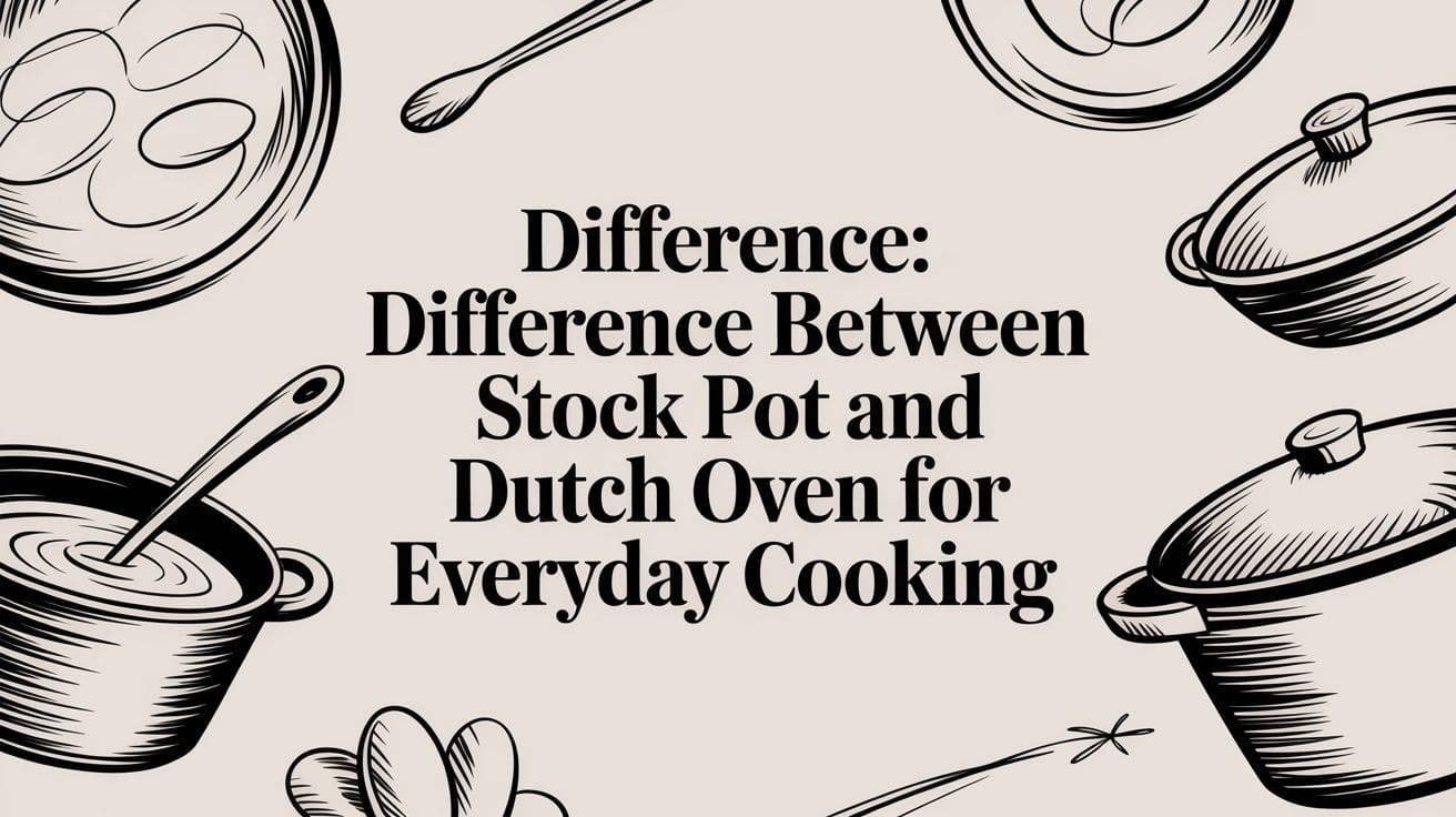 Stock Pot vs Dutch Oven: Key Differences for Cooking
